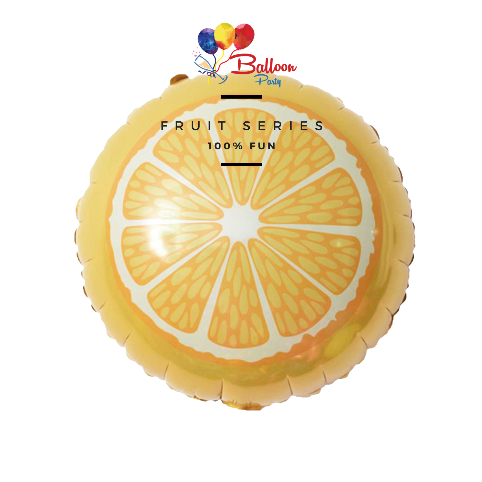 Rounded Orange Balloon | Balloon Party Singapore